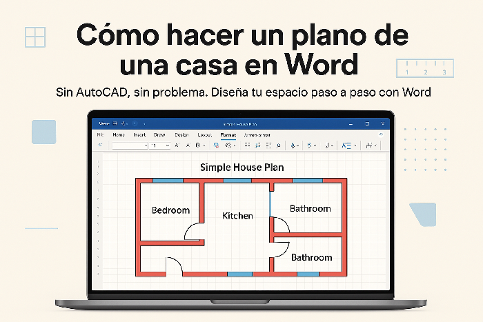 Cómo hacer un plano de una casa en Word paso a paso